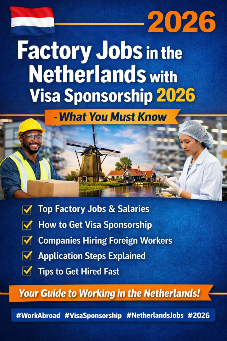 Factory Jobs in the Netherlands with Visa Sponsorship 2026 - preeminent ...